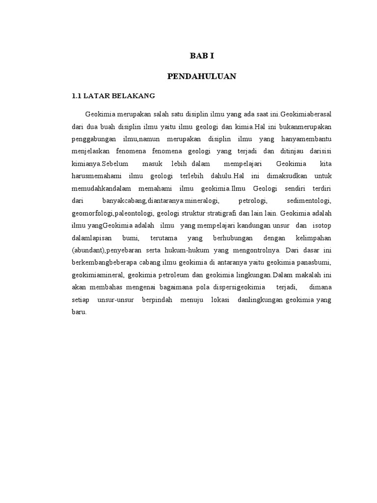 Dispersi Geokimia | PDF