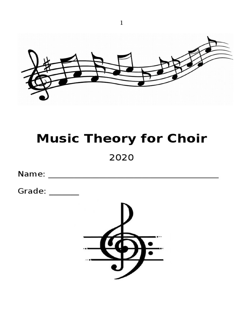 Choir Theory Packet Final | PDF | Clef | Musical Notation