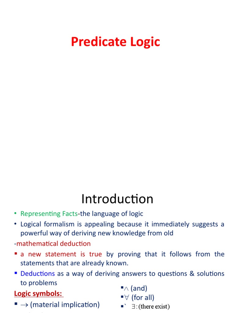 Predicate Logic | PDF | Logical Consequence | If And Only If