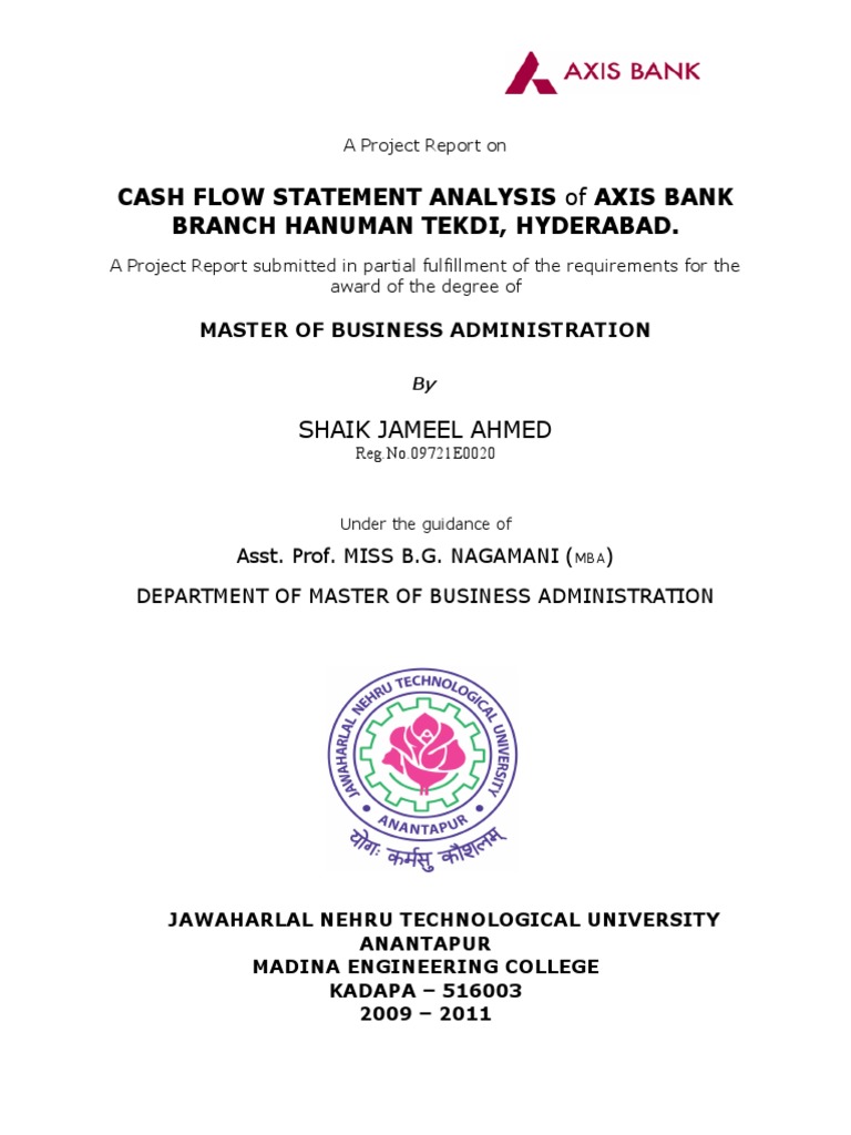Cash Flow Project | PDF | Cash Flow Statement | Banks