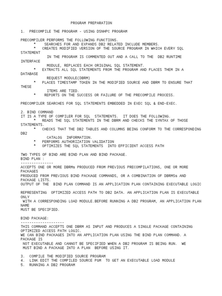 db2 Plan 11 | PDF | Computer Program | Programming