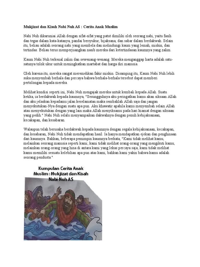 Kisah Nabi Nuh | PDF