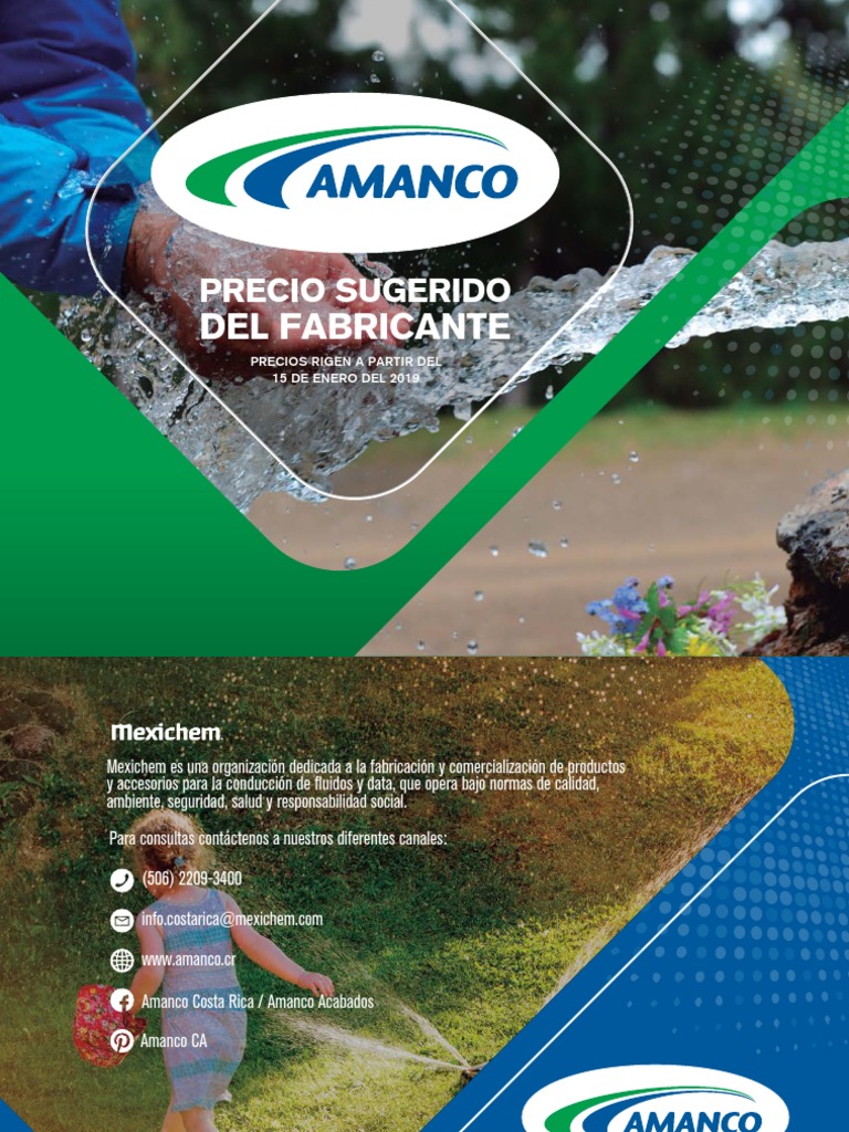 Catalogo AMANCO | Descargar gratis PDF | Tubería (transporte de fluidos) | Materiales