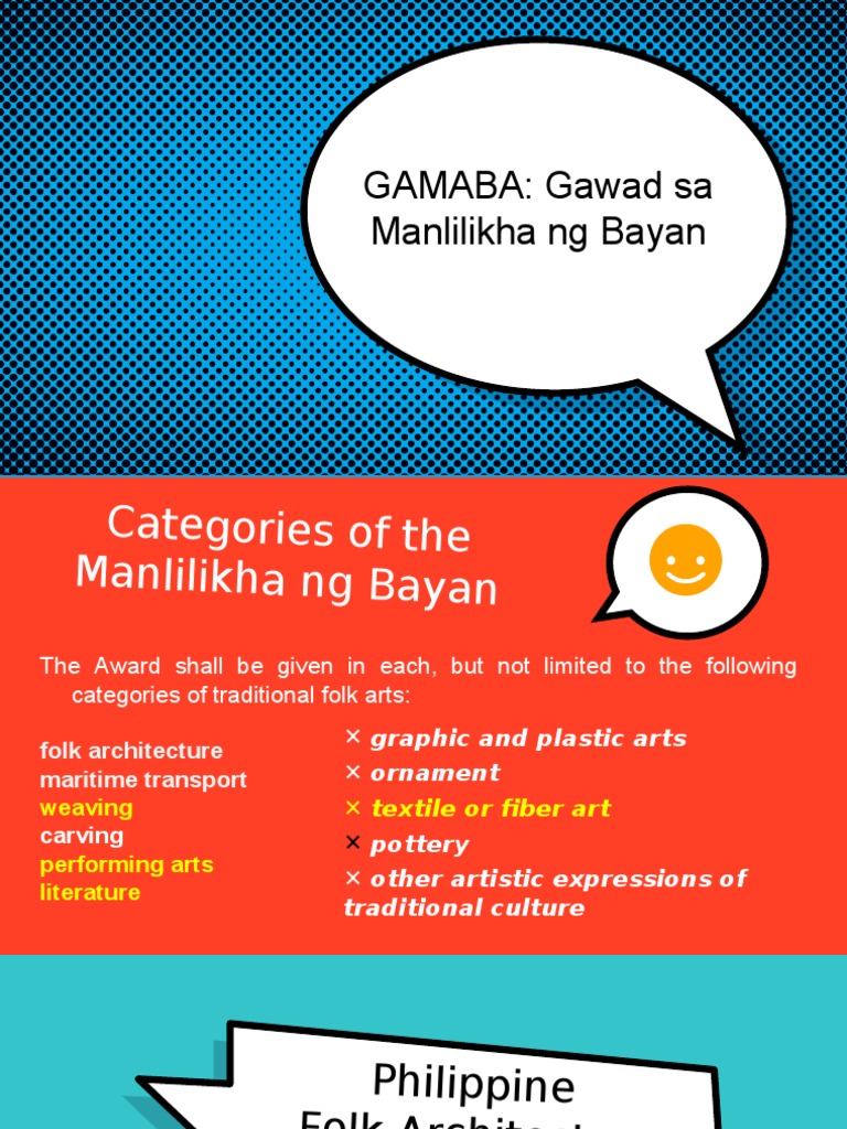 GAMABA Categories and Philippine Folk Architecture | PDF | Philippines ...
