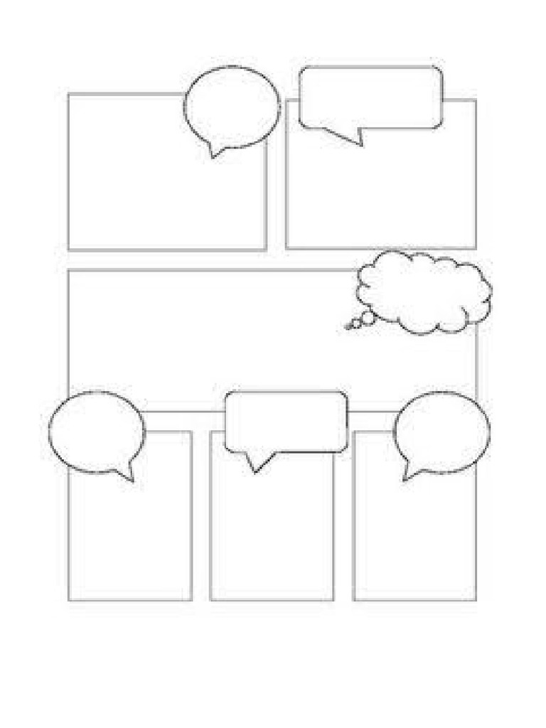 plantilla de cómics