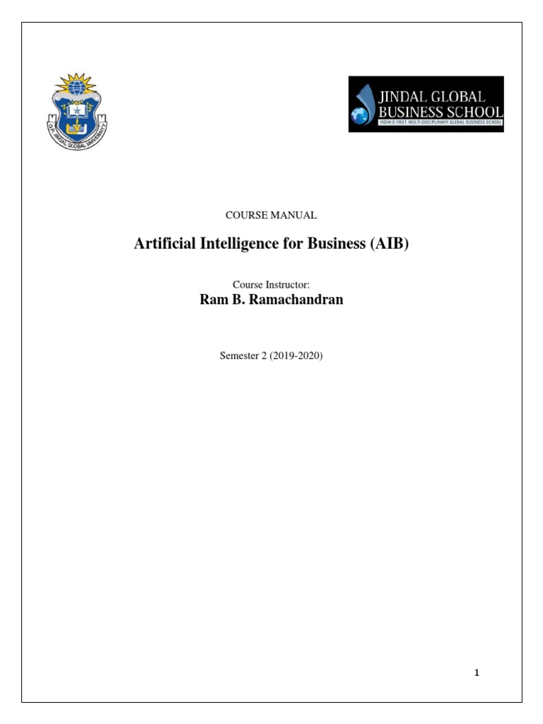 AI for Business Course Overview | PDF | Artificial Intelligence ...
