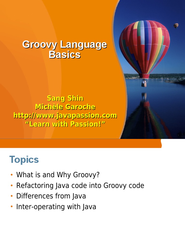 Groovy Basics Pdf Scala Programming Language Java Virtual Machine