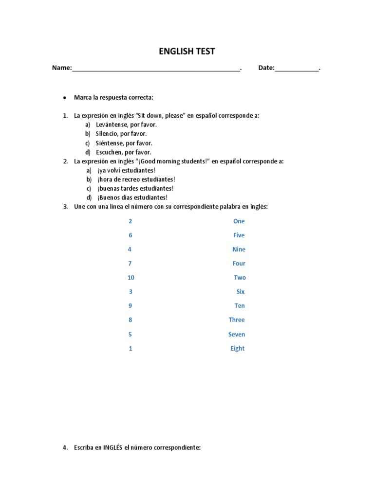 English Test | PDF