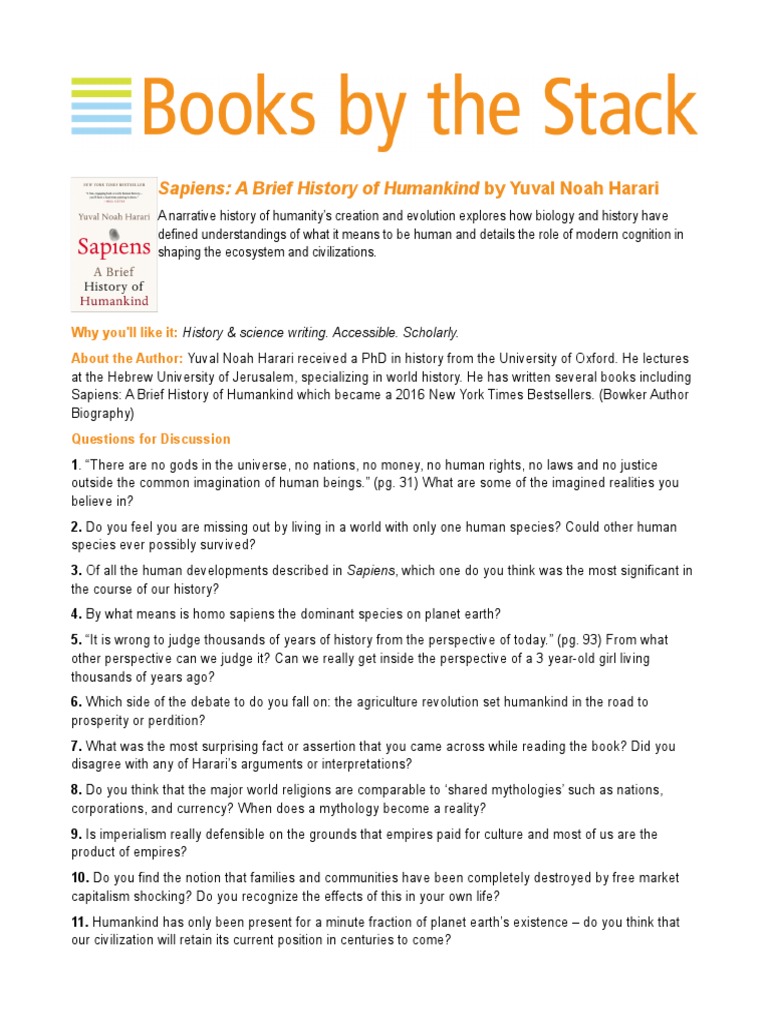 Sapiens PDF | Download Free PDF | Science