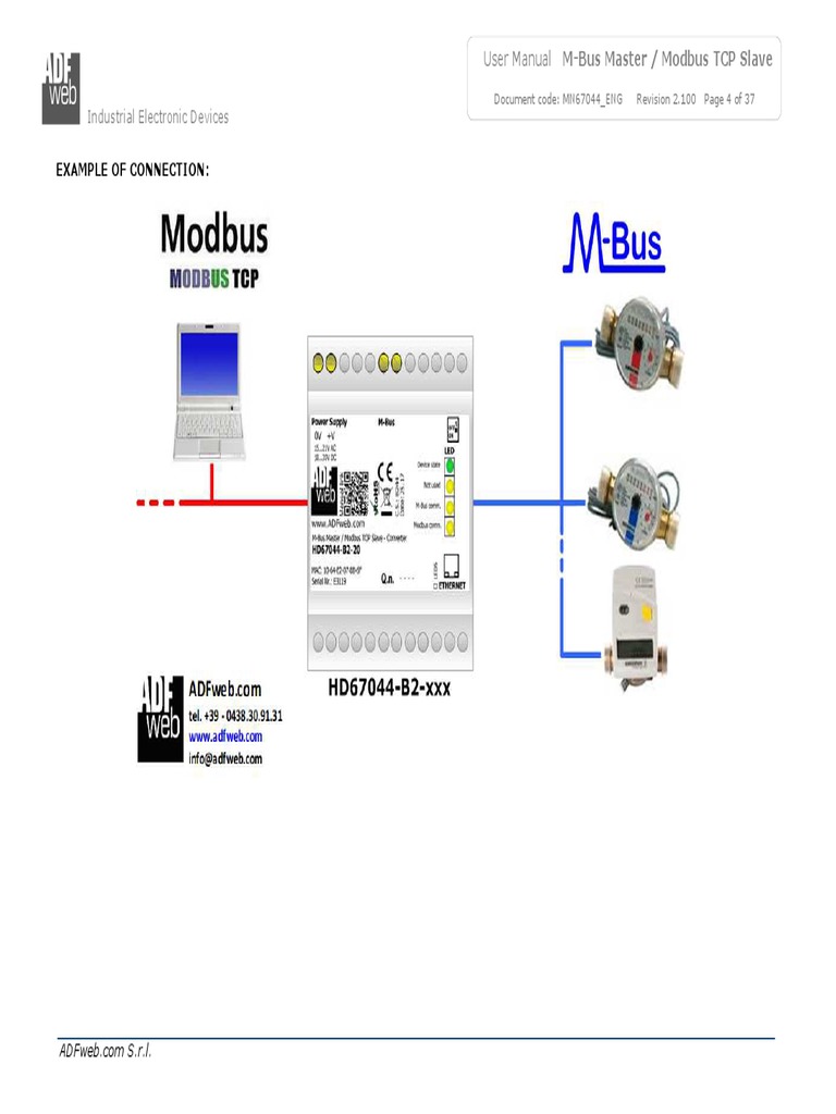 Mbus To Modbus Converter PDF | PDF | Power Supply | Alternating Current