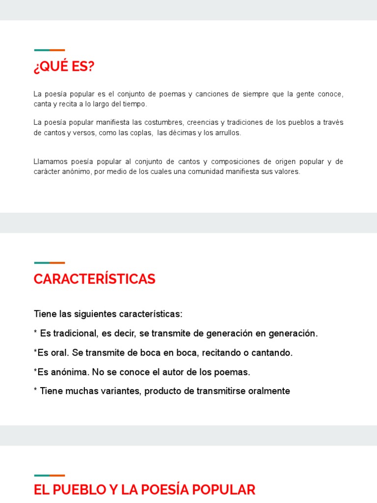 Poesía Popular | PDF