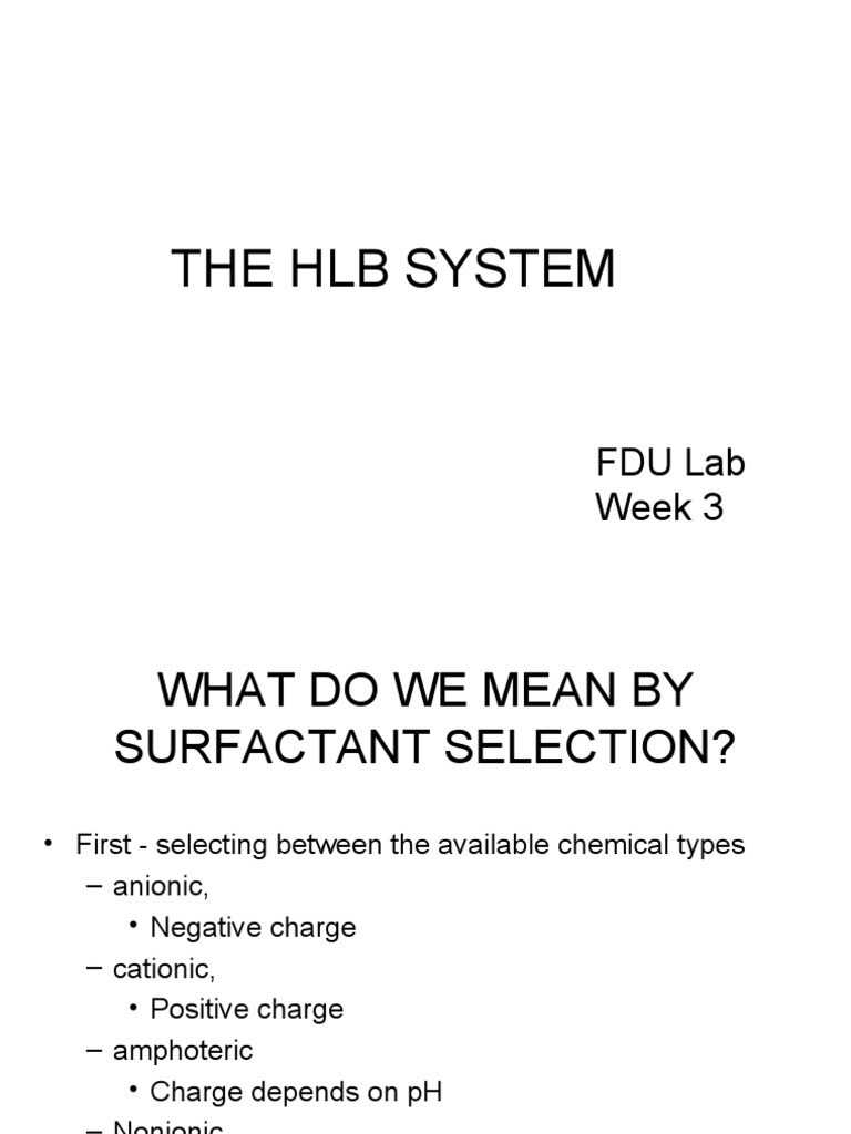 The HLB System: Fdu Lab Week 3 | PDF