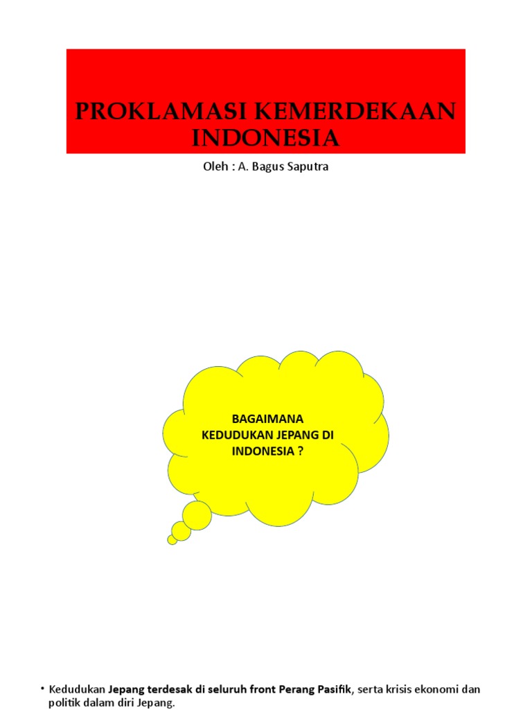 Proklamasi Kemerdekaan Indonesia 1945 | PDF
