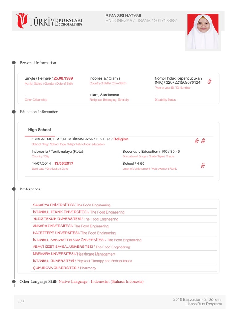 Summary Application Letter To YTB | PDF | Foods | Indonesia