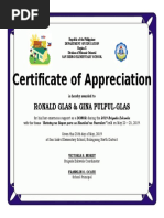 2019 Brigada Eskwela Certificate For Donor | PDF
