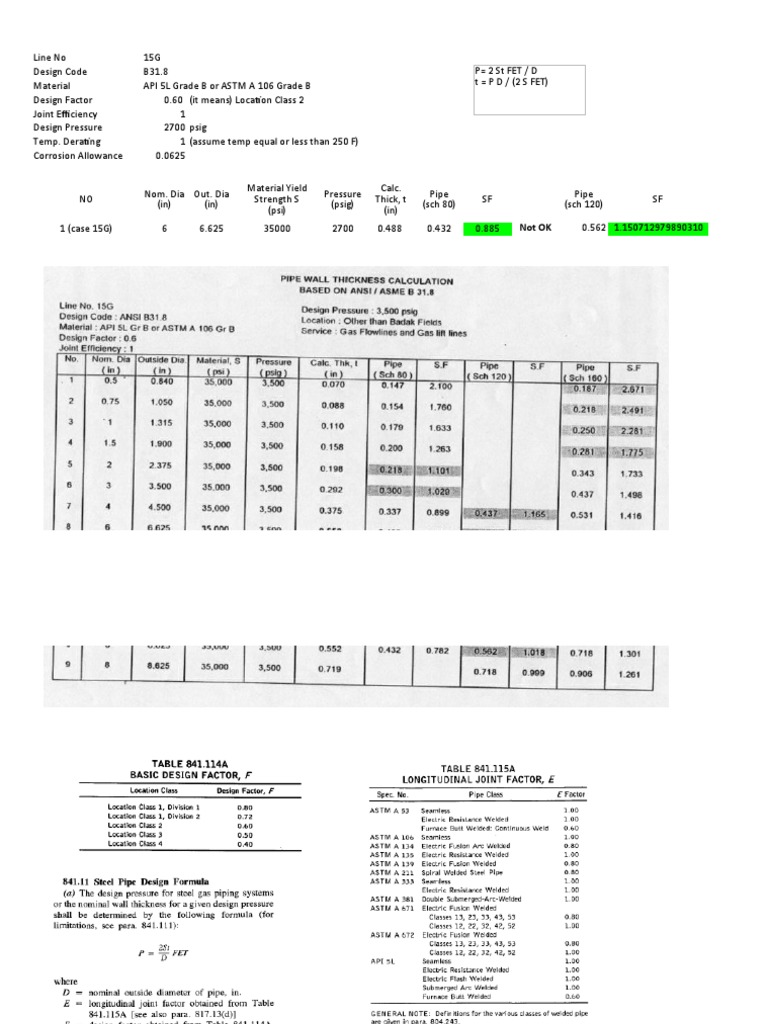 Piping Calculation | PDF | Pipe (Fluid Conveyance) | Continuum Mechanics