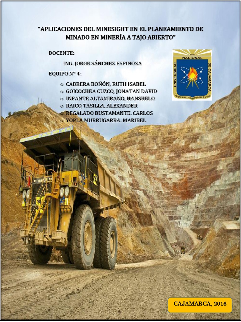 Equipo 4 - Manual Minesight de Minera Barrick | PDF | Extracción de ...