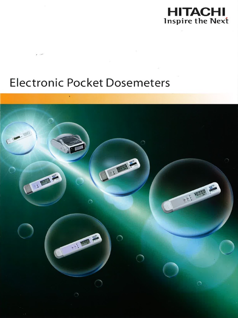 Electronic Pocket Dosimeters Web PDF | PDF | Dosimetry | Absorbed Dose