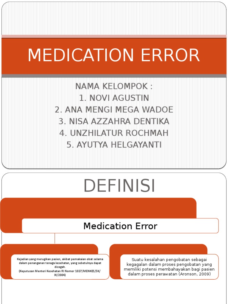 Medication Error | PDF
