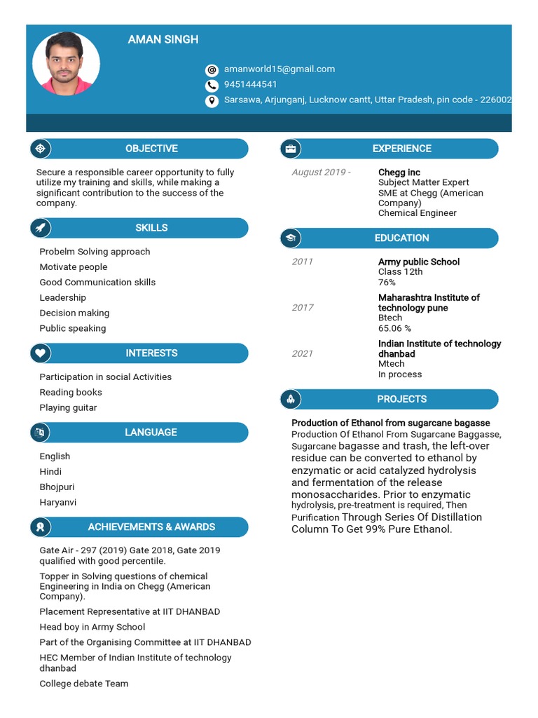 Aman CV | PDF | Nature