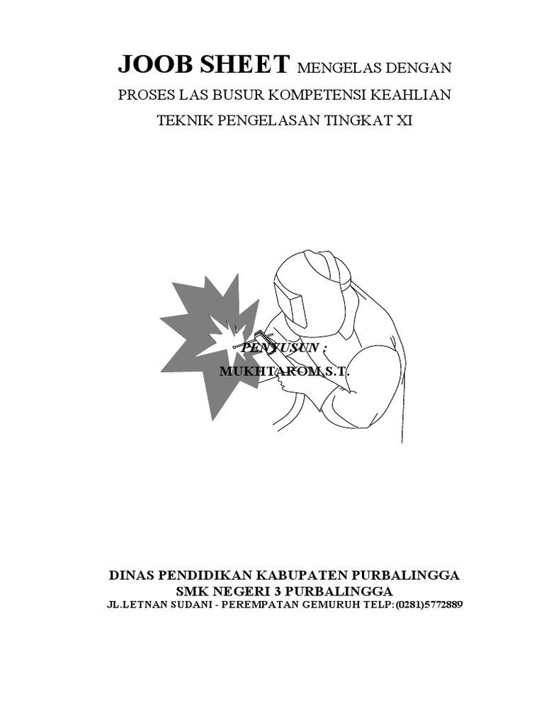 Job Sheet Mengeas Dengan Prose Las Busur Listrik (SMAW) | PDF