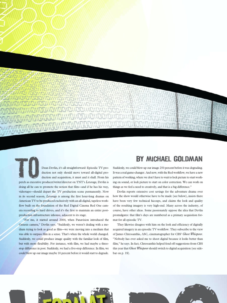 Format Wars | PDF | Cinematography | Camera