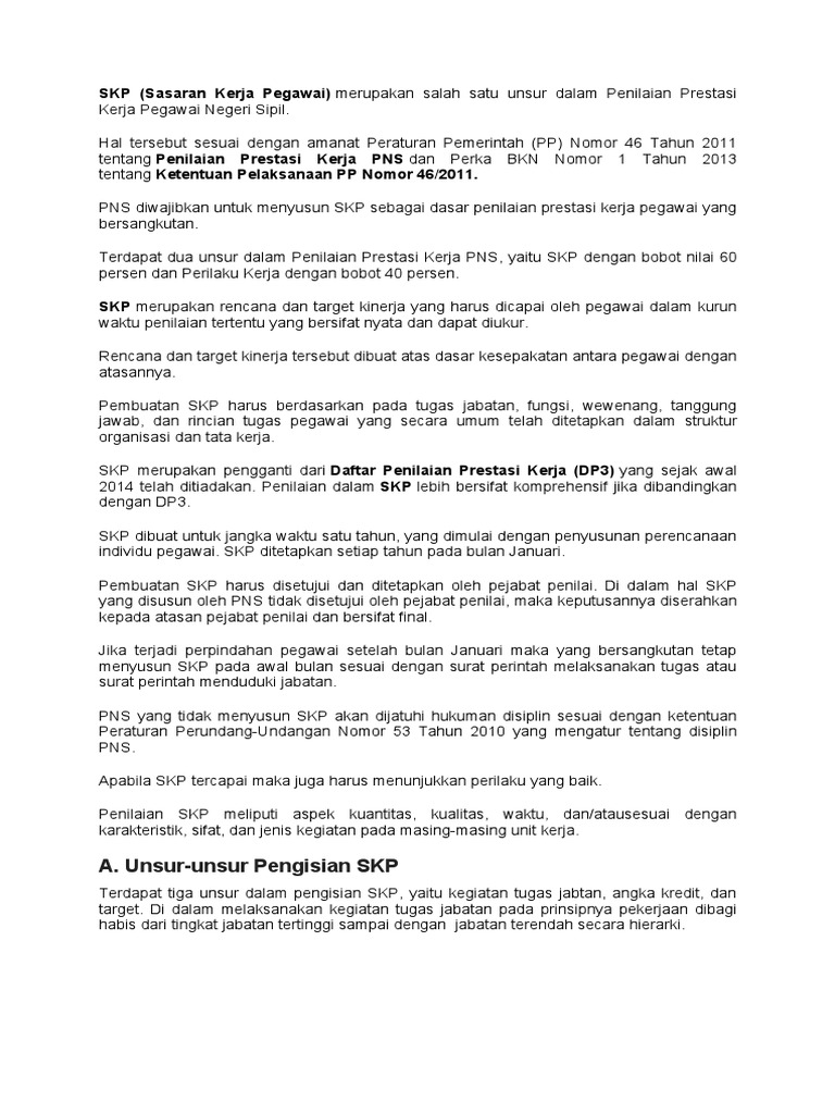 Cara Pengisian SKP | PDF | Karier & Perkembangan | Kajian Bahasa Asing