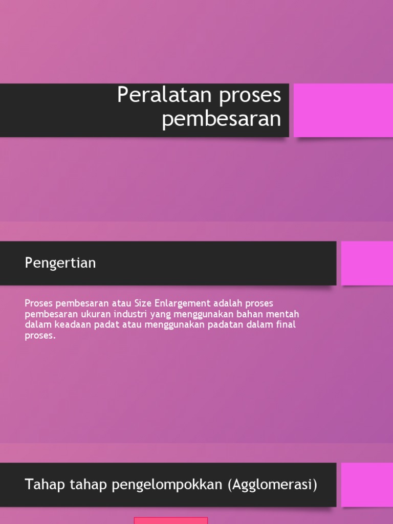Peralatan Proses Pembesaran | PDF