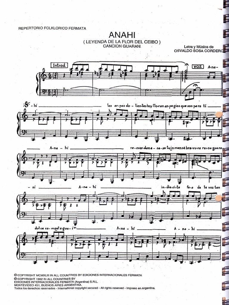 Anahi - Cancion Guarani PDF | PDF