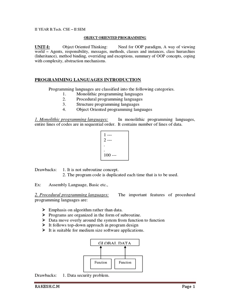 Java Full Notes | PDF | Object Oriented Programming | Java (Programming ...