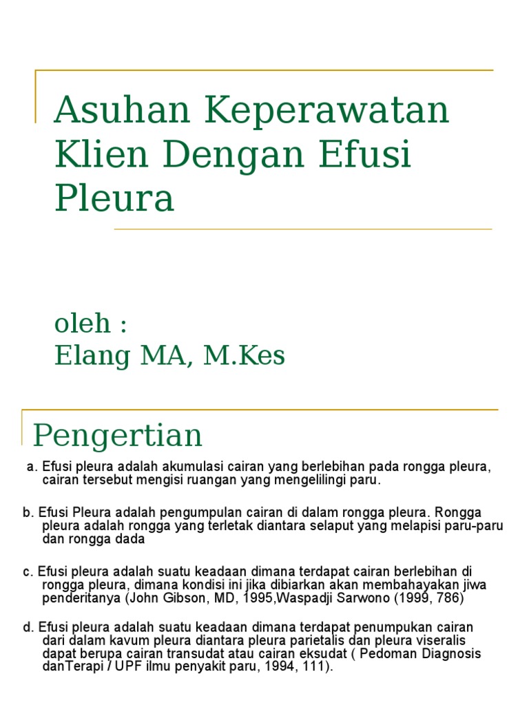 4.askep Efusi Pleura | PDF