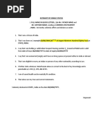 Single Status Certificate Affidavit | PDF