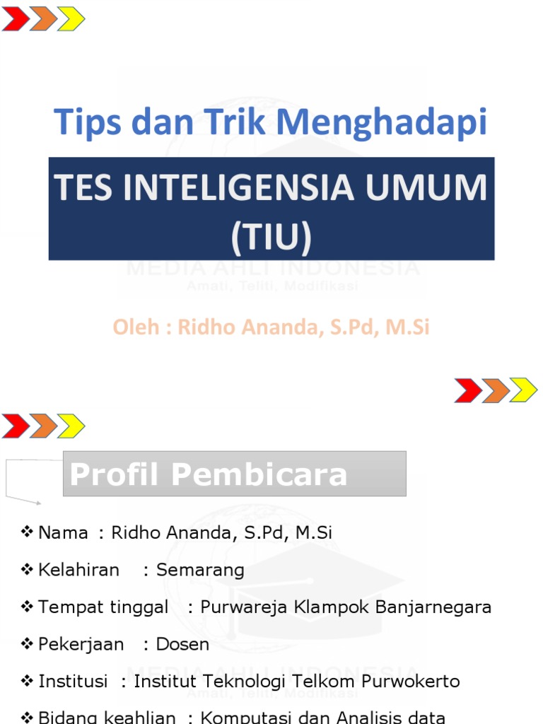 (TIU) Tes Intelegensi Umum | PDF
