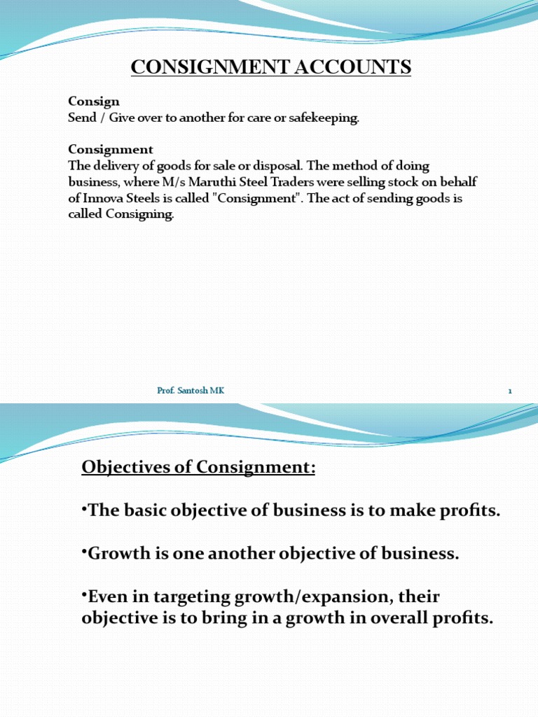 Understanding Consignment Accounting Basics | PDF | Stocks | Expense