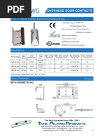 Sentrol 1078 1076 Series Magnetic Contacts Data Sheet | PDF | Switch ...