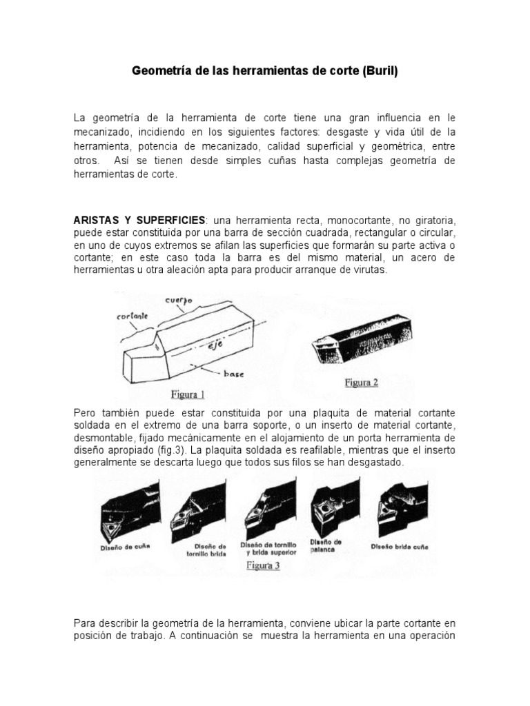 Geometriade Un Buril Pdf Procesos Industriales Herramientas