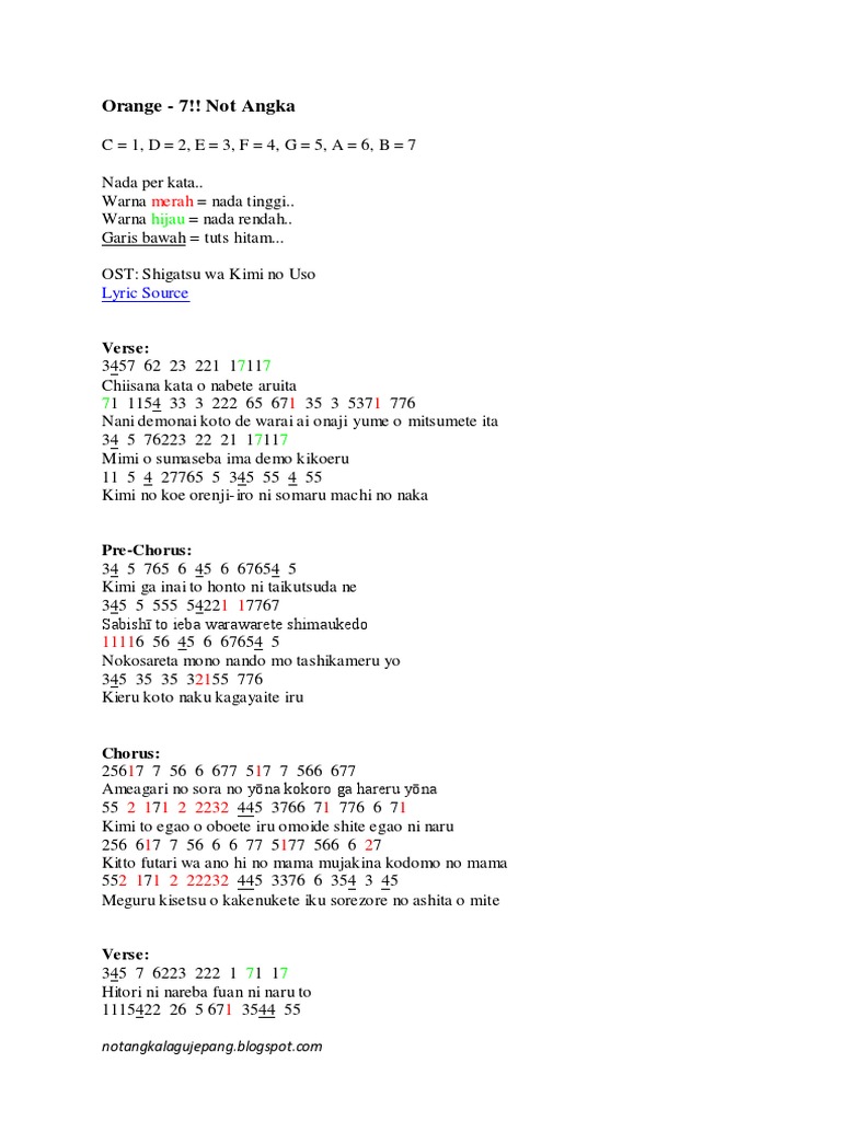 Orange - 7!! Not Angka PDF | PDF