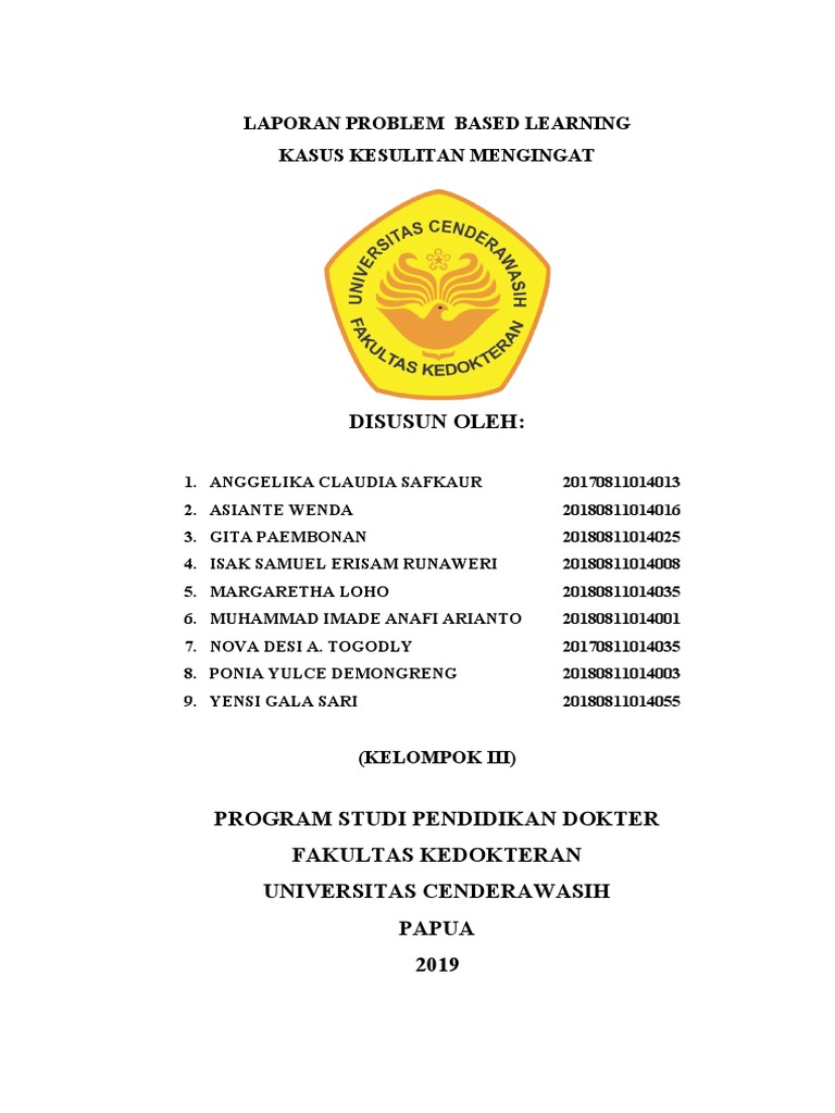 LAPORAN PBL Blok Saraf | PDF