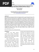 Definisi dan Indikator Persepsi Harga | PDF