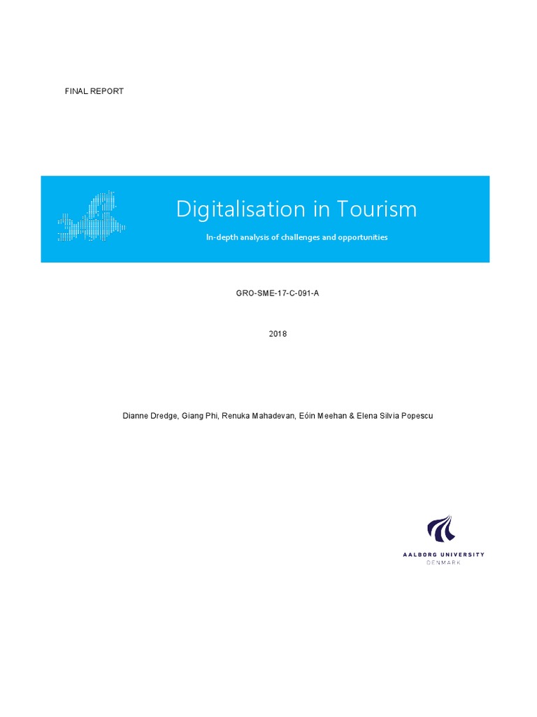 Tourism SMEs: Digitalisation Insights | PDF | Tourism | Small And ...