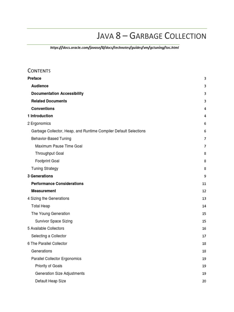 Java 8 Garbage Collection Pdf Pdf Java Programming Language 64 Bit Computing