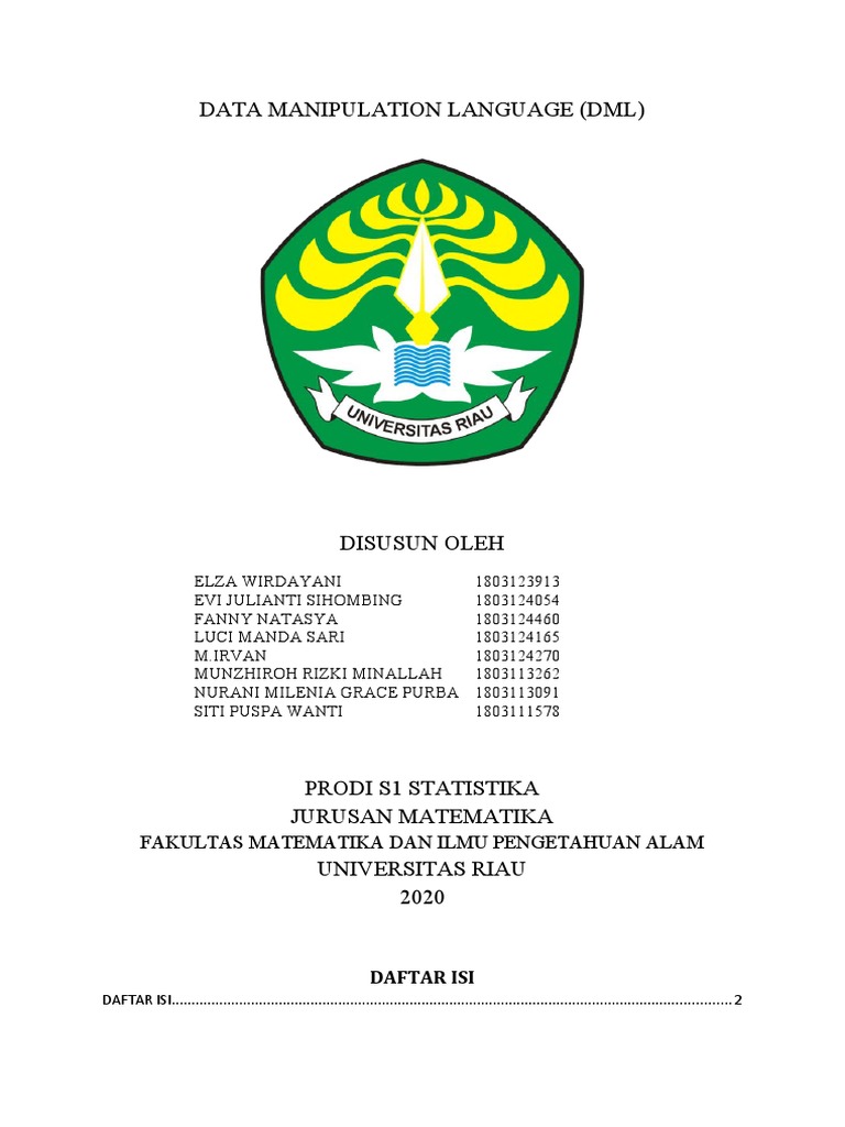 DML Bagian 1 | PDF