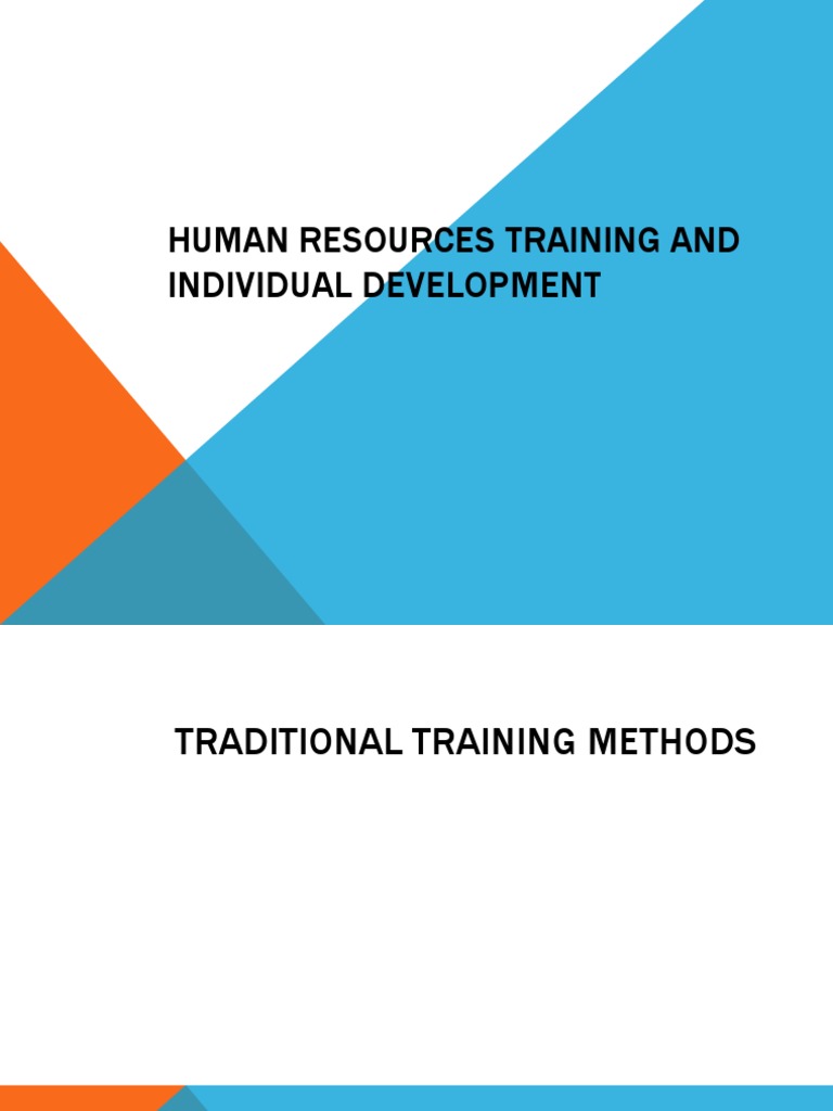 HR Training Methods | PDF | Learning | Behavioural Sciences