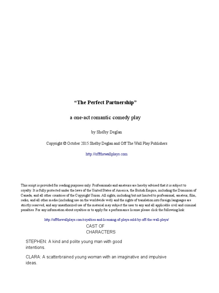 The Perfect Partnership | PDF | Business