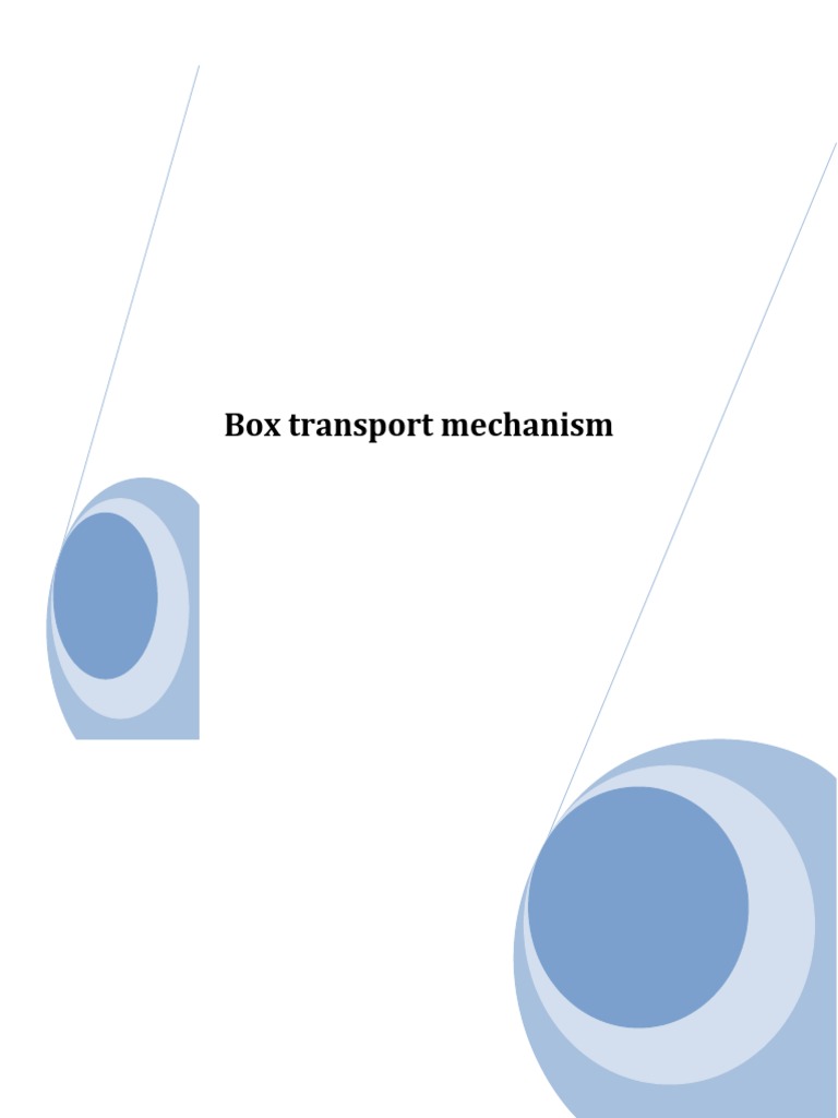 Box Transport Mechanism | PDF | Kinematics | Physics