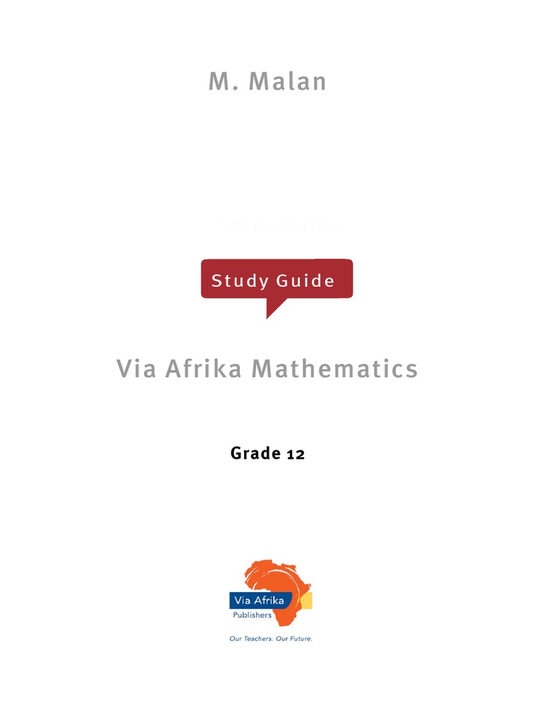 Via Afrika Mathematics Grade 12 Study Guide Checked PDF | Download Free ...