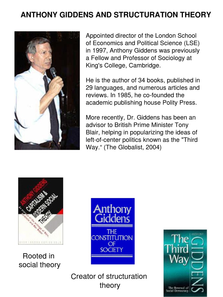 Anthony Giddens and Structuration Theory | PDF | Academia ...