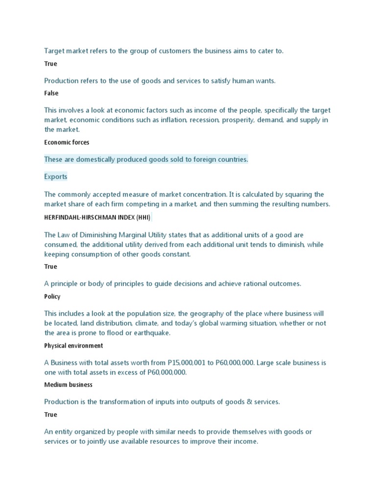 Economics 2nd Quarter Exam | PDF | Output (Economics) | Goods