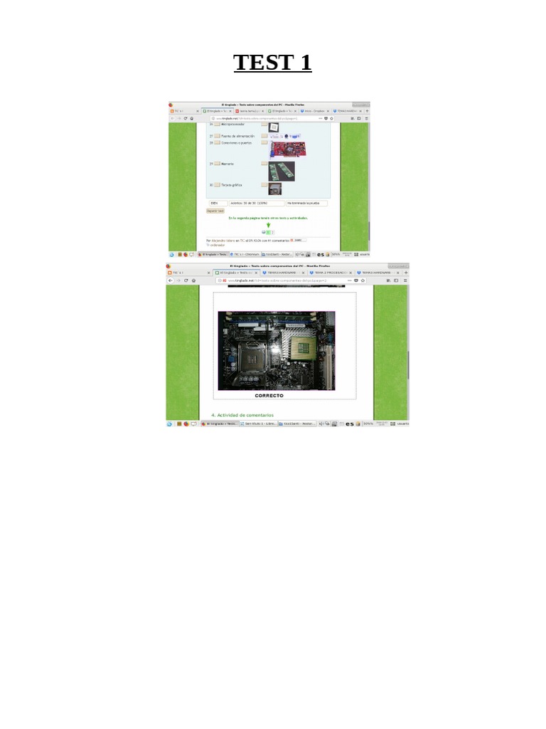 Hardware de Respuestas de Prueba | PDF | Periférico | Hardware de la ...