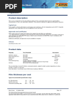 Jotafix PU Topcoat: Technical Data Sheet | PDF | Paint | Industrial ...